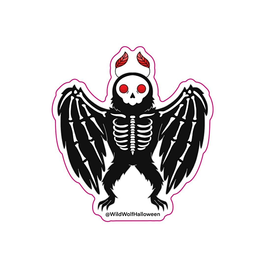 Mothman Skeleton Vinyl Sticker – WEASEL WEAR