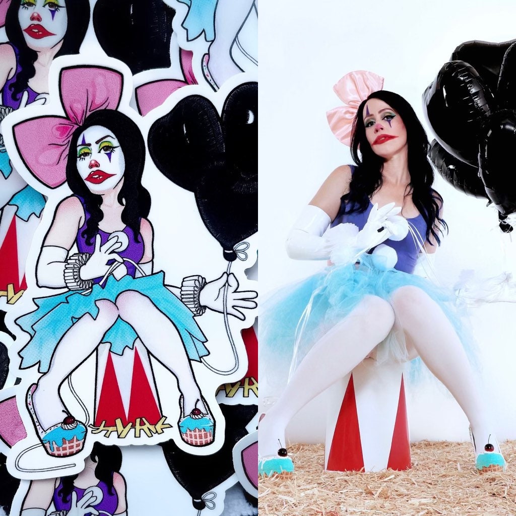 Bella VonFrankenstein Clown Sticker – WEASEL WEAR